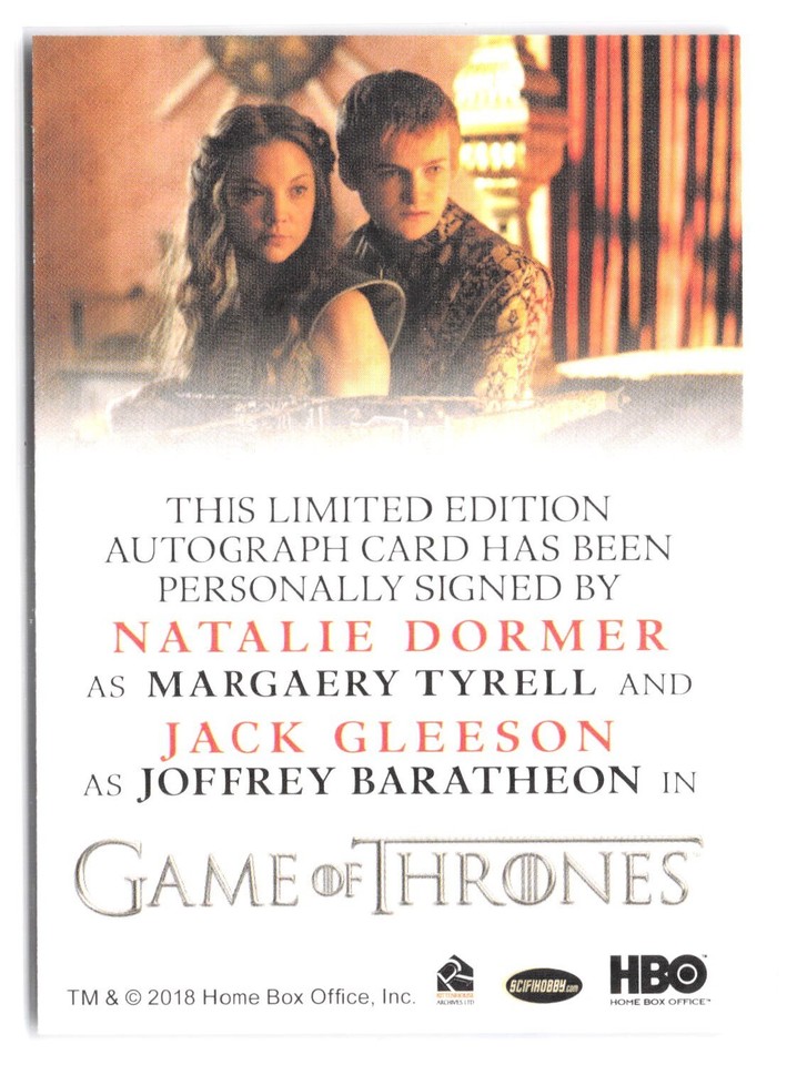 Natalie Dormer Jack Gleeson 2024 Game of Thrones Legends of the Realm ...