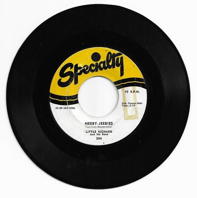 ROCK & ROLL 45 LITTLE RICHARD HEEBY JEEBIES ON SPECIALTY STRONG VG ...