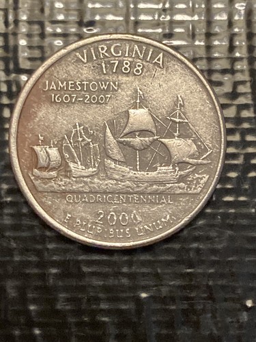2000 P Virginia Quarter Rare Stamping ERROR on 2000 | eBay