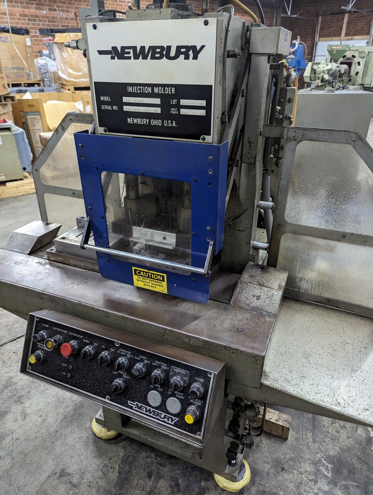 Newbury / Van Dorn 30 Ton Vertical Shuttle Injection Molding Machine | eBay