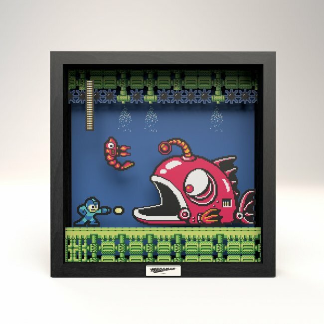 Pixels Frames Mega Man 2 - Lantern Fish Boss Fight L (23x23) Megaman ...