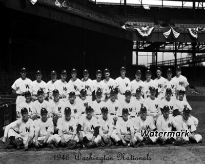 MLB 1946 Washington Nationals Baseball Team Picture 8 X 10 Photo ...