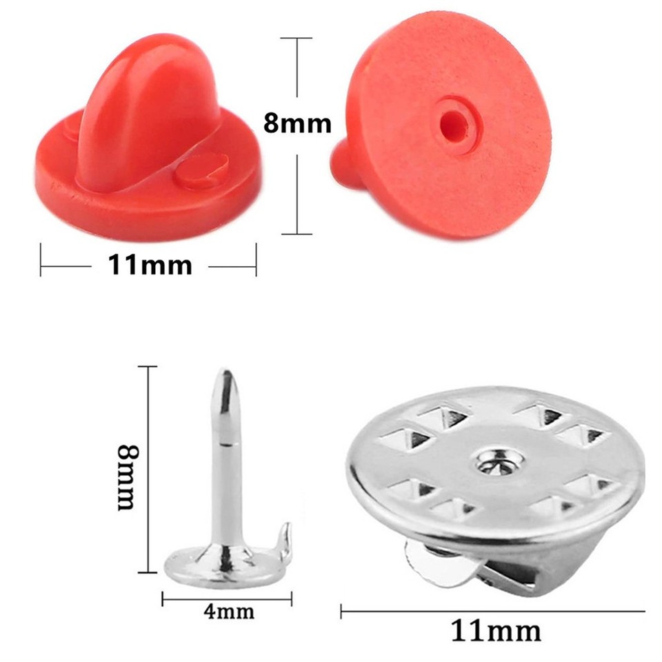Assorted Color Reusable Lapel Pin Backs 430Pcs Easy to Use Locking ...