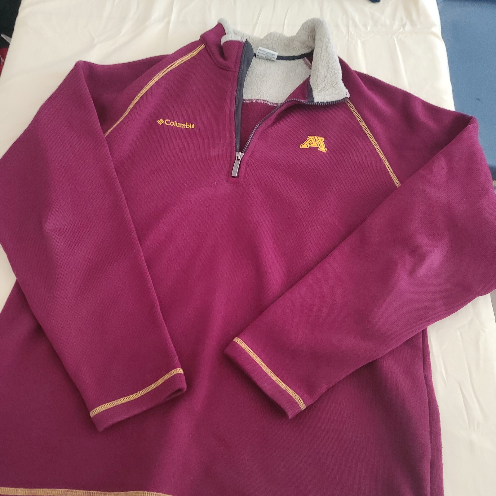 Minnesota Golden Gophers NCAA Columbia Maroon Quarter Zip 1/4 Sweater ...