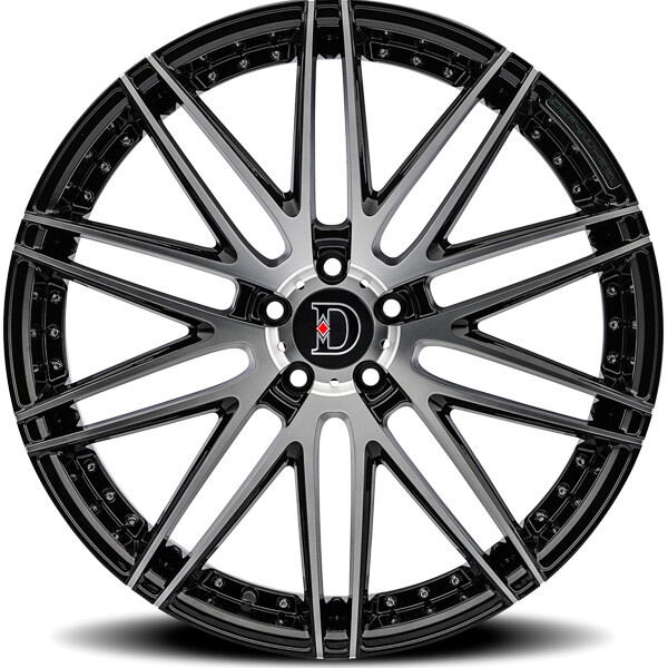 (Set of 4) Defy D01 20x9 5x4.5" +40mm Black/Machined Wheels Rims 20 ...