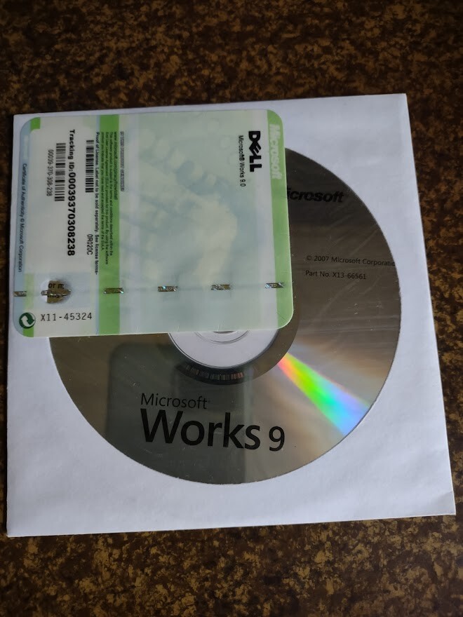Dell Microsoft Works 9.0 Installation Disc Unopened | eBay