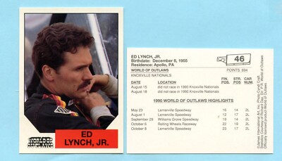 1990 World of Outlaws - Ed Lynch, JR - 46 | eBay