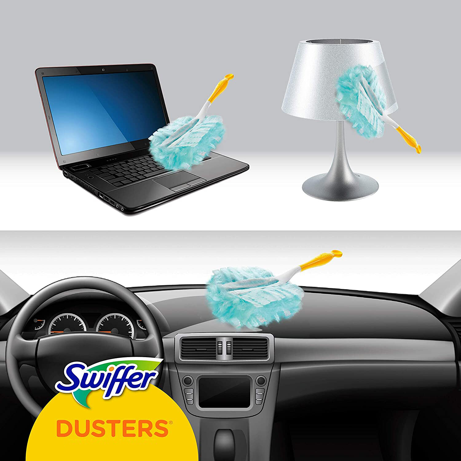 Swiffer Fluffy Dusters: 20 Dust Magnet Refills - MEGA PACK - Pledge ...