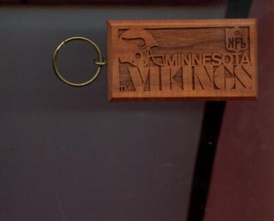 1993 Minnesota Vikings Key Chain Wood Wooden NFL DOUBLES SIDED Schedule ...