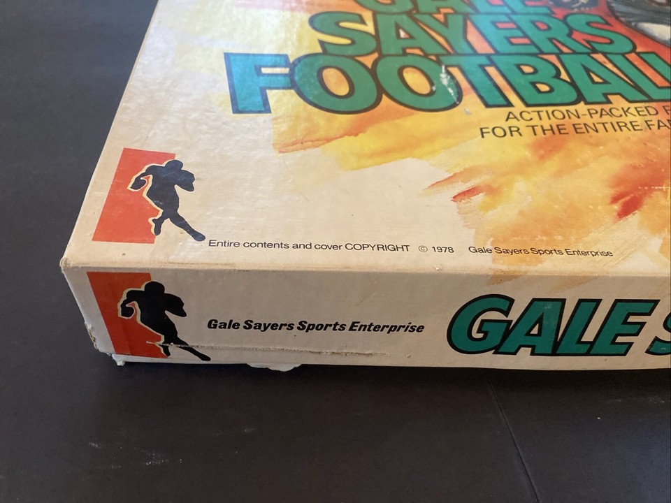 Rare Gale Sayers Football Board Game 1978 Great Shape Great FB Piece ...