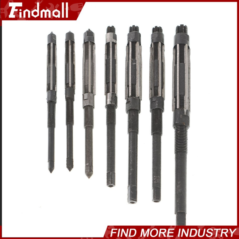Findmall 7 Pcs Adjustable Hand Reamers Set 8/A to 2/A Size 1/4 -15/32 ...