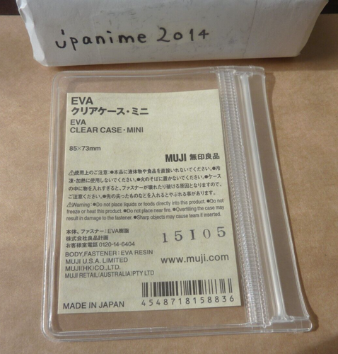 MUJI EVA clear case mini 85x73mm Made in Japan | eBay