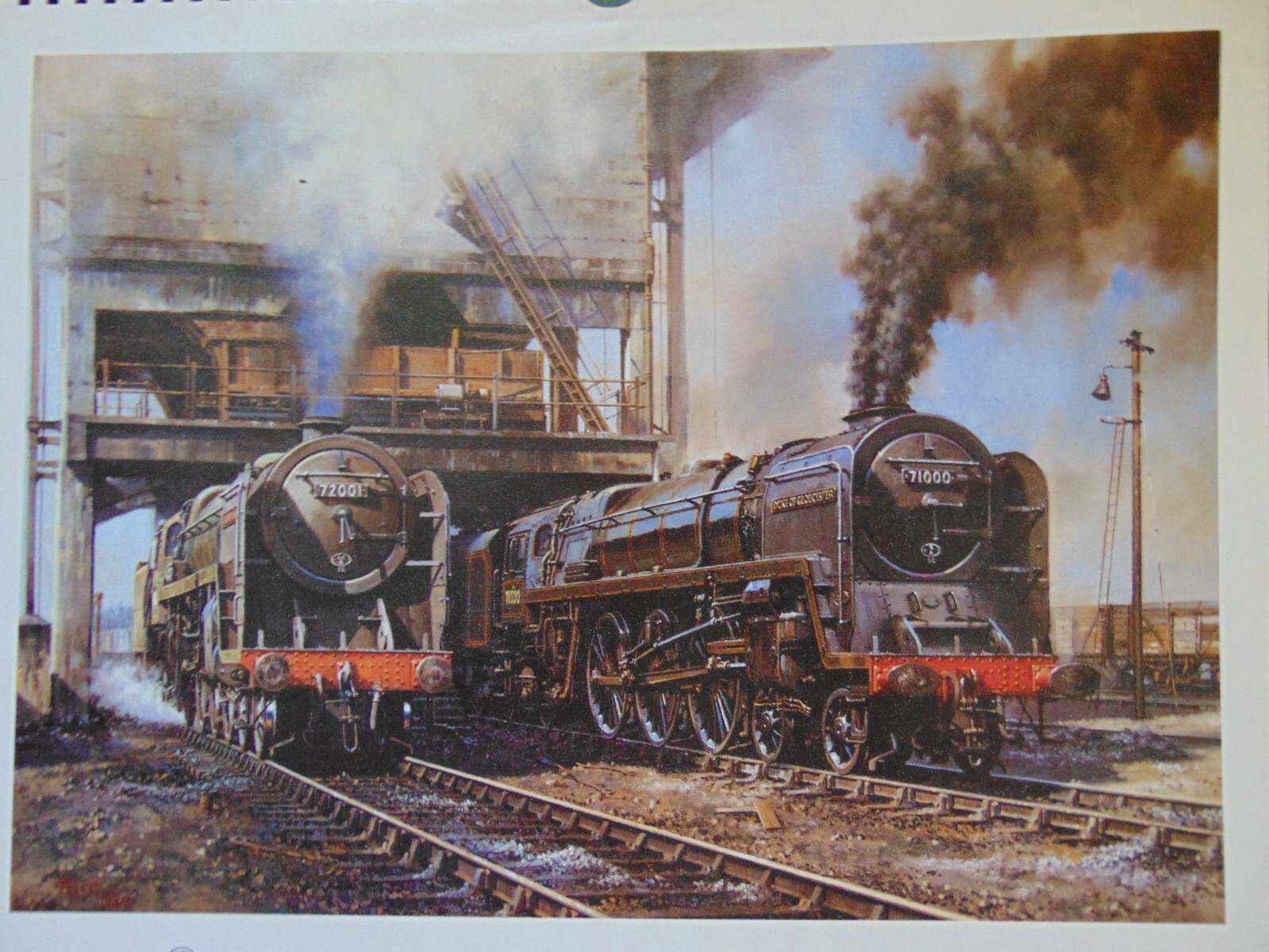 `The Duke & The Clan` Malcolm Root painting/print steam engine (x ...