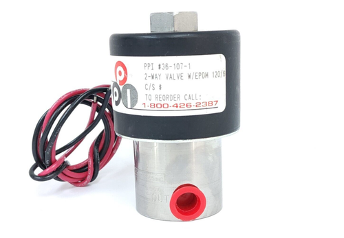 NEW PETER PAUL PPI # 36-107-1 2-WAY VALVE W/EPDM | eBay