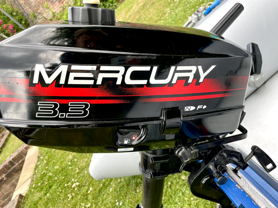 Avon Rover 3.11 Air Deck Tender/SIB/RIB boat + Mercury 3.3hp Outboard ...