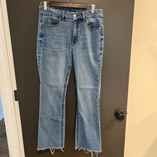 seven 7 jeans high rise slim boot Raw Edge Size 10 | eBay