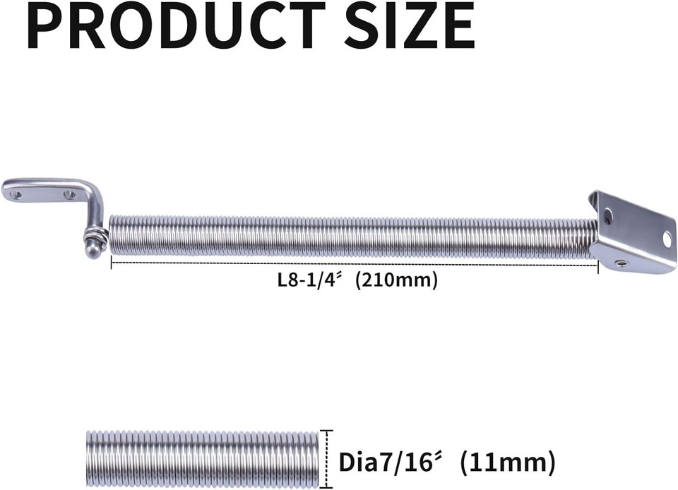 (2 Pack)Boat Hatch Support Spring Holder Stainless Steel Marine ...