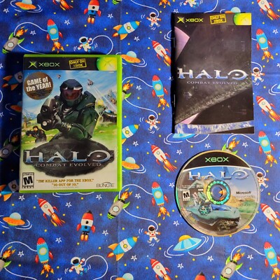 Halo: Combat Evolved (Microsoft Xbox, 2001) Complete CIB TESTED CLEAN ...