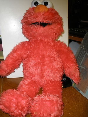 BUILD A BEAR WORKSHOP SESAME STREET ELMO 18" TALL STUFFED PLUSH DOLL ...