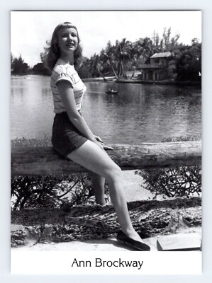 ANN BROCKWAY Beautiful Young Woman Model 4"X5.5" Book Clip Photo M460 ...
