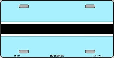 Botswana Flag Metal Novelty License Plate Tag LP3977 | eBay
