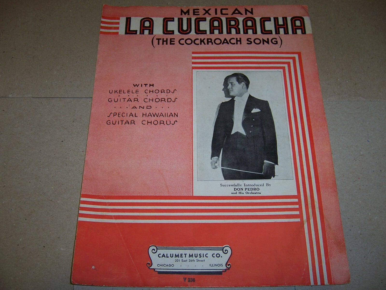 MEXICAN LA CUCARACHA (THE COCKROACH SONG) 1935 CLASSIC SHEET MUSIC | eBay