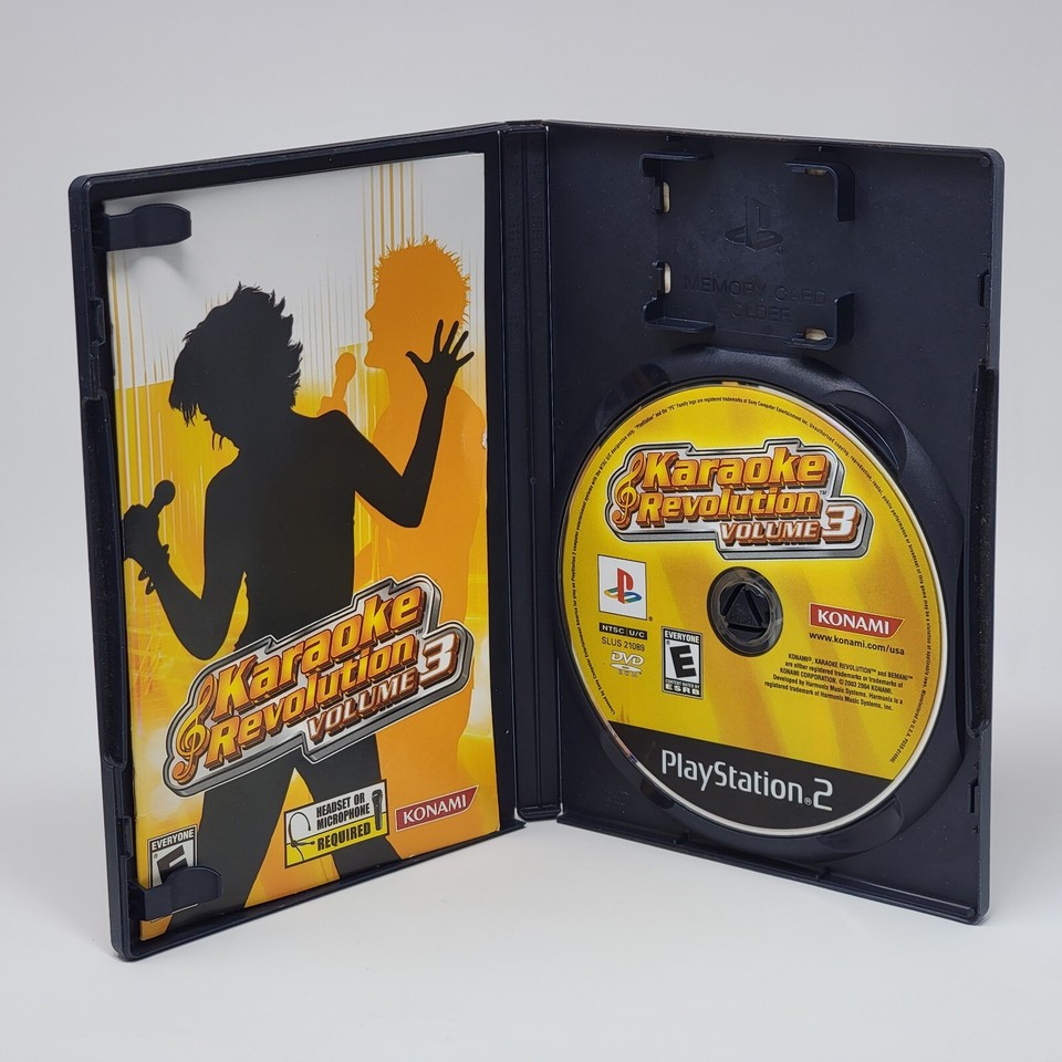 Karaoke Revolution Volume 3 (PlayStation 2 PS2) CIB COMPLETE & TESTED ...