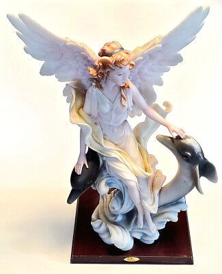 De Capoli Collection Angel and Dolphin statue 18-1/2" tall fantasy ...