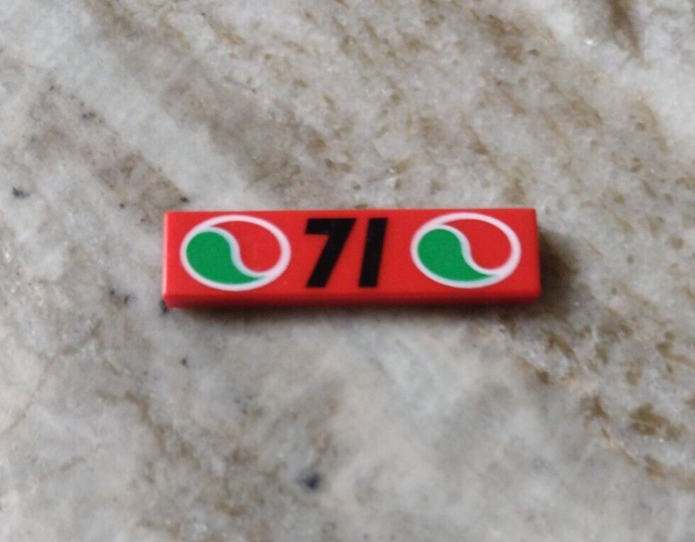 Lego from 1998 Rig Racing Set 6424 Tile 1 x 4 Octan Logos "71" 2431px13 ...