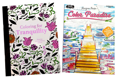 Color Paradise & Tranquility Adult Coloring Book Designer Series Books ...