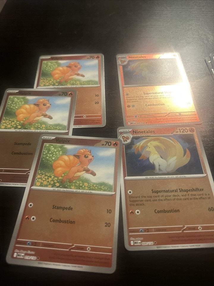 LOT Reverse Holo FIRE Vulpix Ninetales Mega Evolution (MEG EN) | eBay