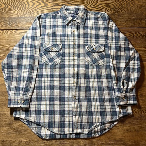 Vtg 90s Andover Trail Heavy Cotton Flannel Plaid Size XL Made in Hong ...