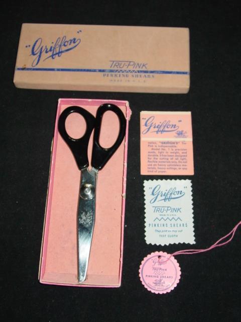 Vintage Griffon Tru-Pink PINKING SHEARS - Model #1 Sewing Scissors ...