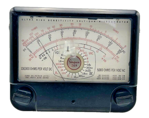 Rare Simpson Model 269 High Sensitivity Multimeter Untested | eBay