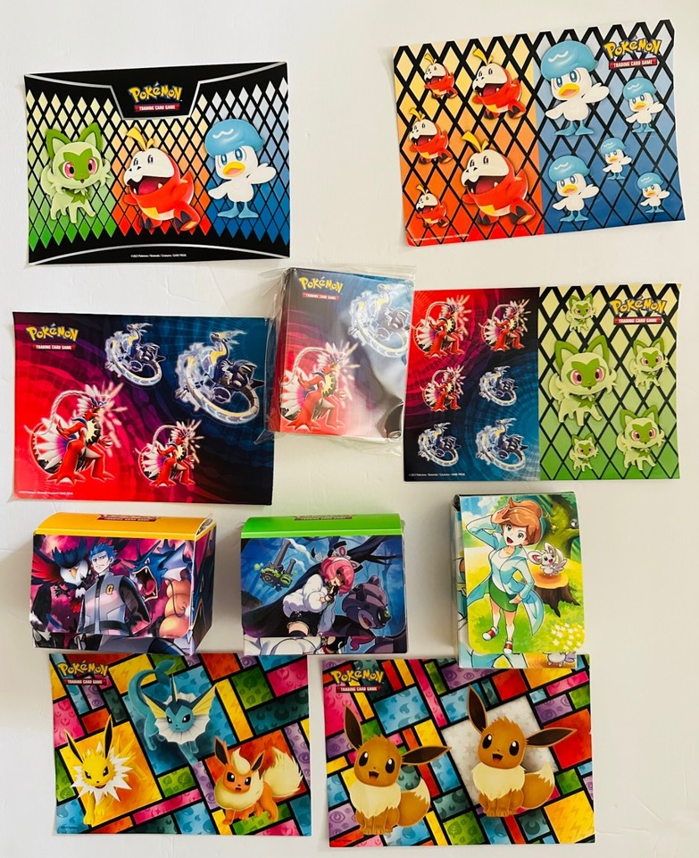 Pokemon TCG Boxes, Stickers, Mini Portfolios, Cases, Sleeves etc...No ...
