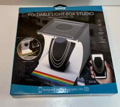 BOWER Foldable Light Box Studio With 6 Color Backgrounds For ...