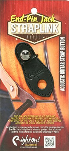 RightOn! STRAPS guitar strap STRAP LINK ENDPIN JACK black NEW from ...