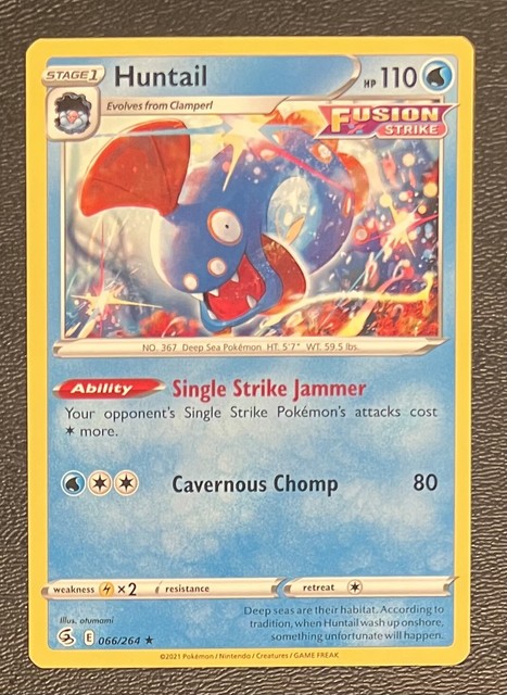 Pokémon TCG Huntail Fusion Strike 066/264 Regular Rare for sale online ...