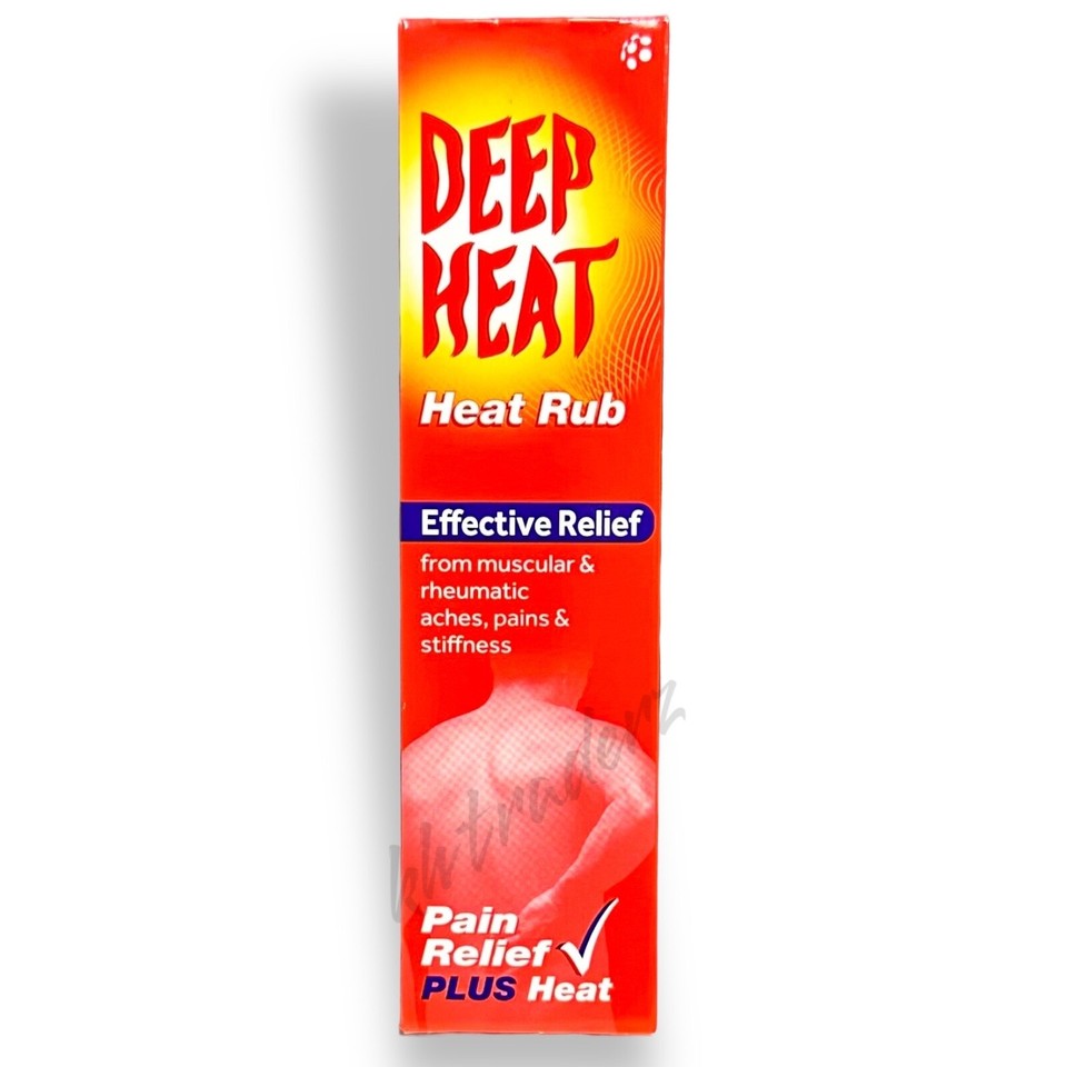 DEEP HEAT RUB CREAM RELIEF FROM MUSCULAR ACHES PAINS & STIFFNESS DEEP ...