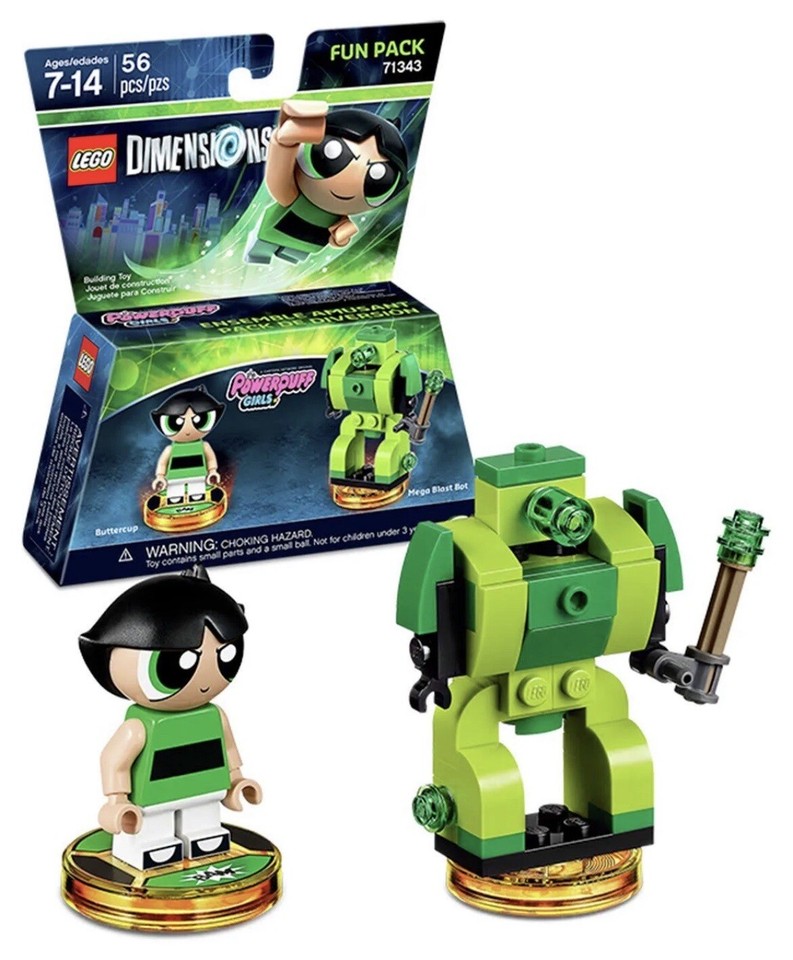 Lego 71343 Dimensions Power Puff Girls Buttercup Fun Pack Brand New and ...
