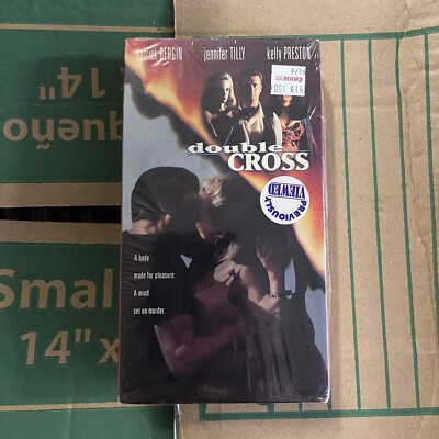 RARE Double Cross (VHS, 1994, SEALED) OOP Jennifer Tilly Kelly Preston ...