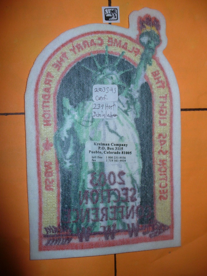 OA 2003 S4S S4 Conference,Chenille,Patch,239 Host,229,237,265,326,564 ...