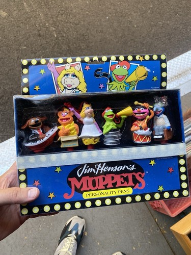 Rare Muppets Personality Pens with Figure Toppers Set of 6 in box | eBay