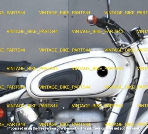 Bmw 1960 R60/2 Airhead R69s S757 Schorsch Meier weiß lackiert Stahl ...