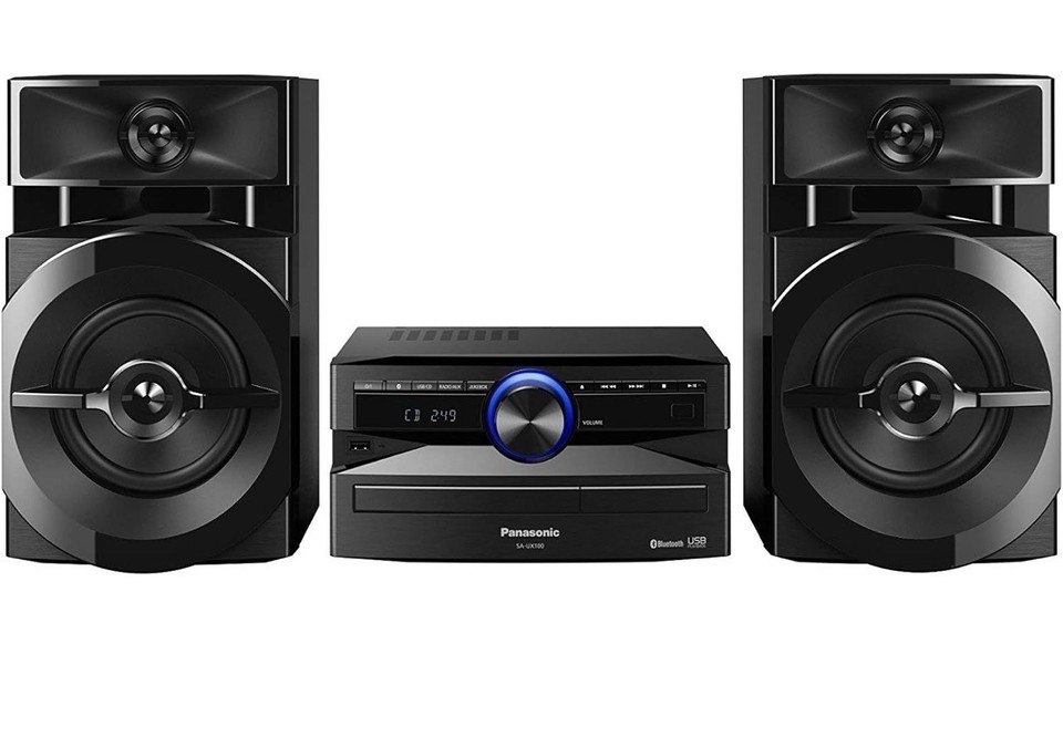 Panasonic SC-UX100 300W Bluetooth Megasound Party Hi-Fi System Black ...