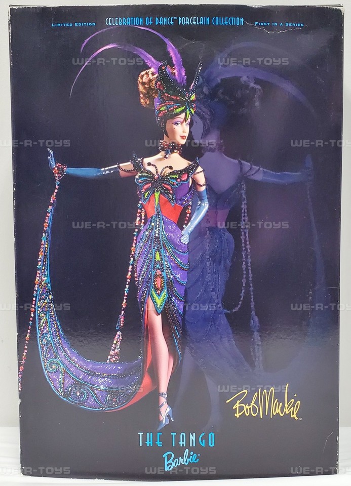 The Tango Barbie Doll Porcelain Collection by Bob Mackie 1998 Mattel ...