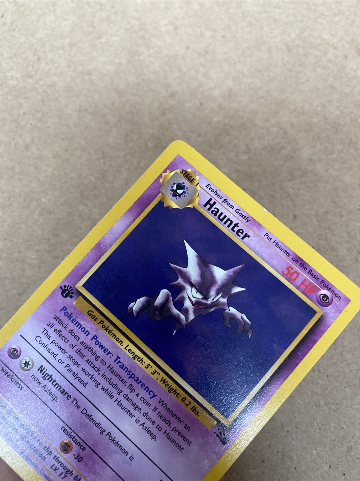 1st Edition Haunter 21/62 Rare Fossil Pokemon Card | eBay