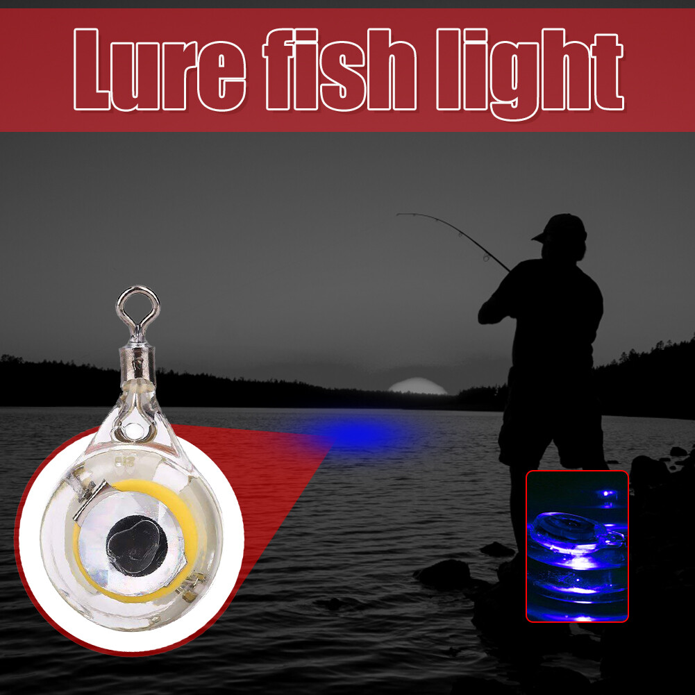 3Pcs Underwater Fishing Light Eye Shape Deep Drop LED Fishing Lures ...