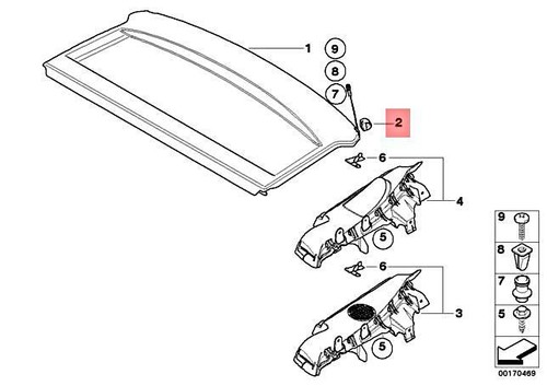 Genuine Rear Window Rubber Buffer BMW E81 E87 F20 F21 X1 E84 ...