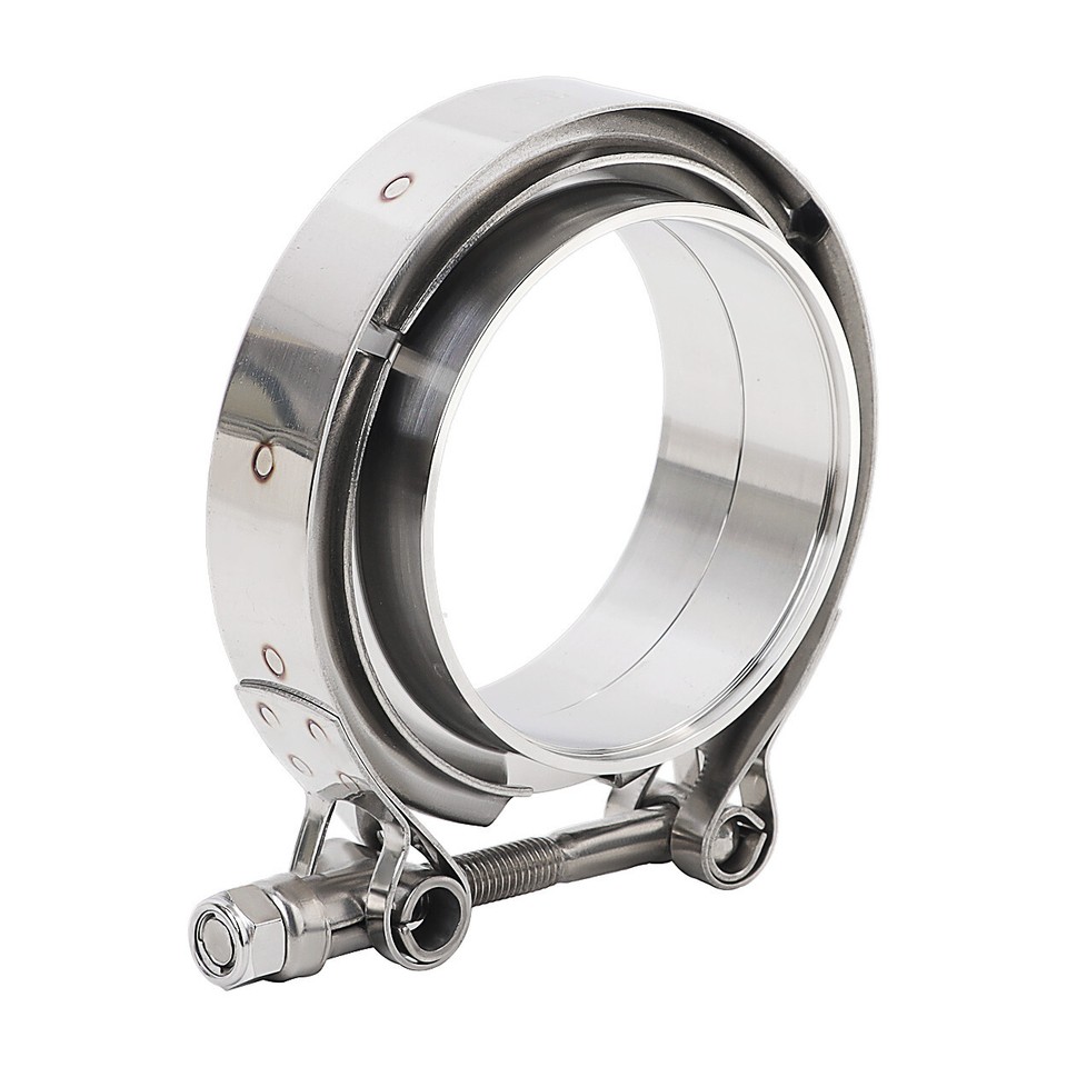 2.5 Inch V Band Clamp With Flange Male Female Stainless Steel Joins 2.5 ...